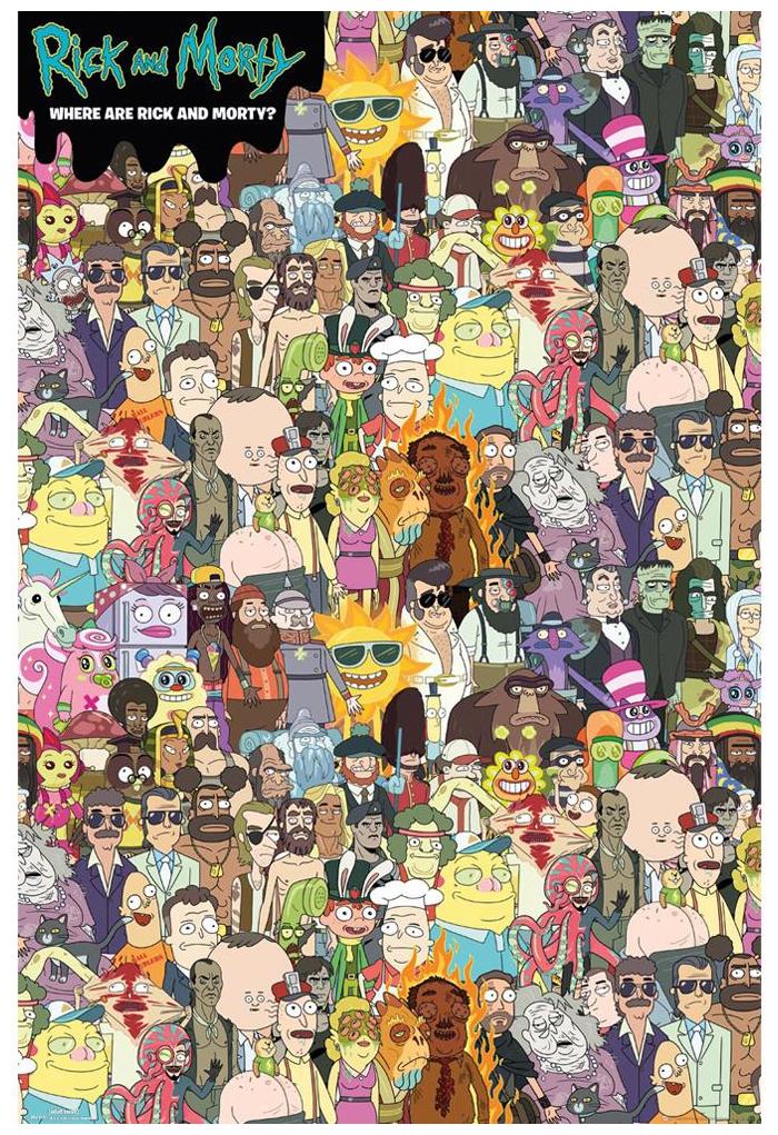 Rick And Morty Poster Wheres Rick